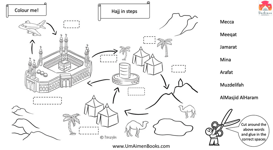 FREE Worksheets for Hajj – Um Aimen Books