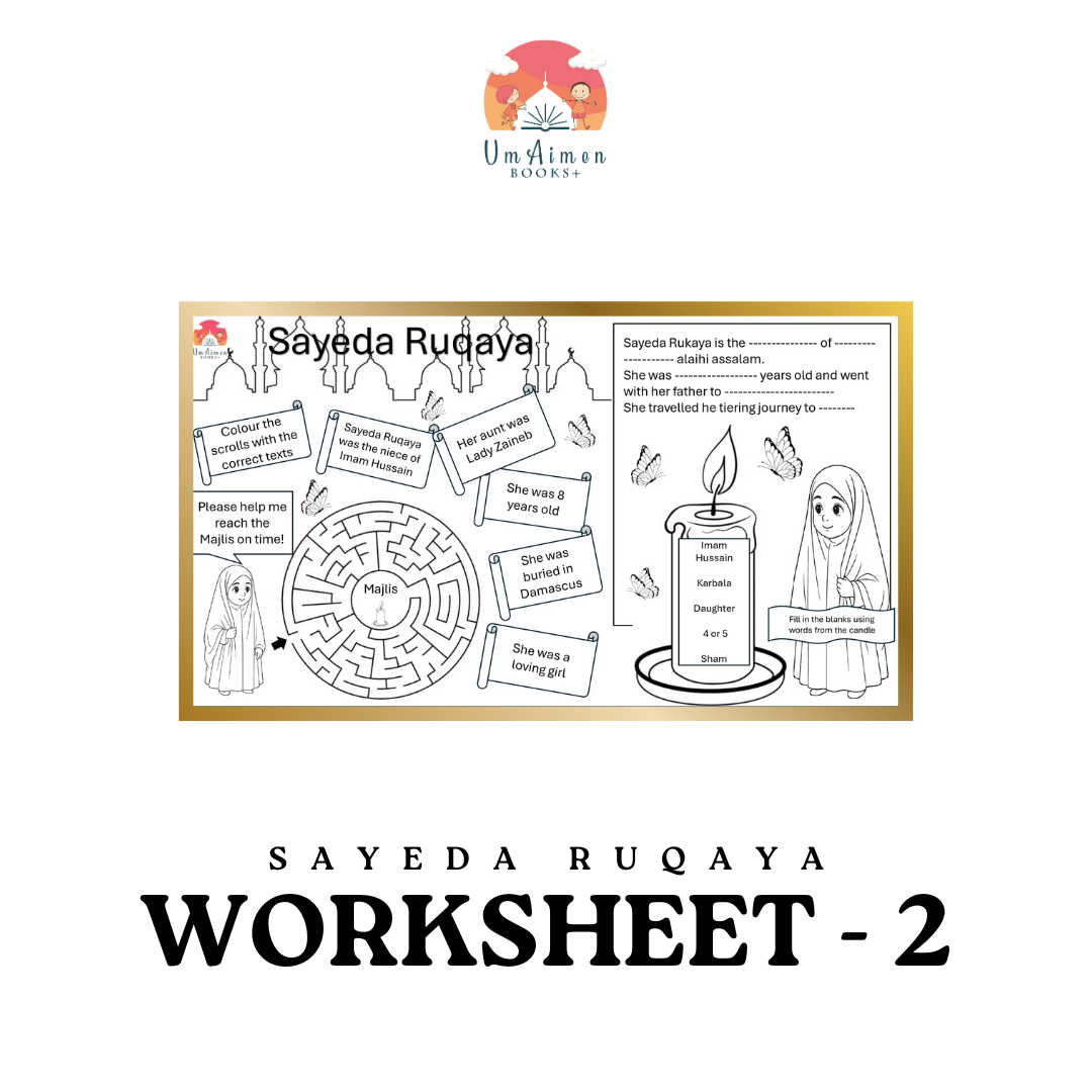 Sayeda Ruqaya Worksheet 2025 - 2 – Um Aimen Books